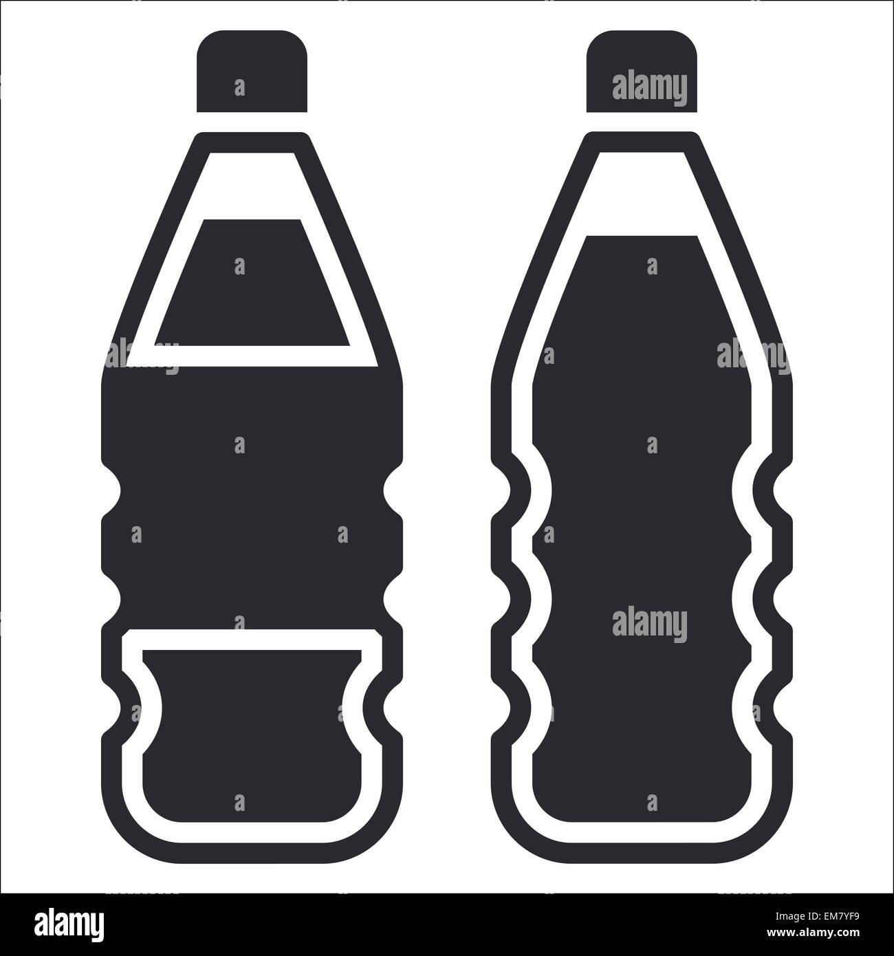 Vector illustration of single bottle icon Stock Vector Image & Art - Alamy