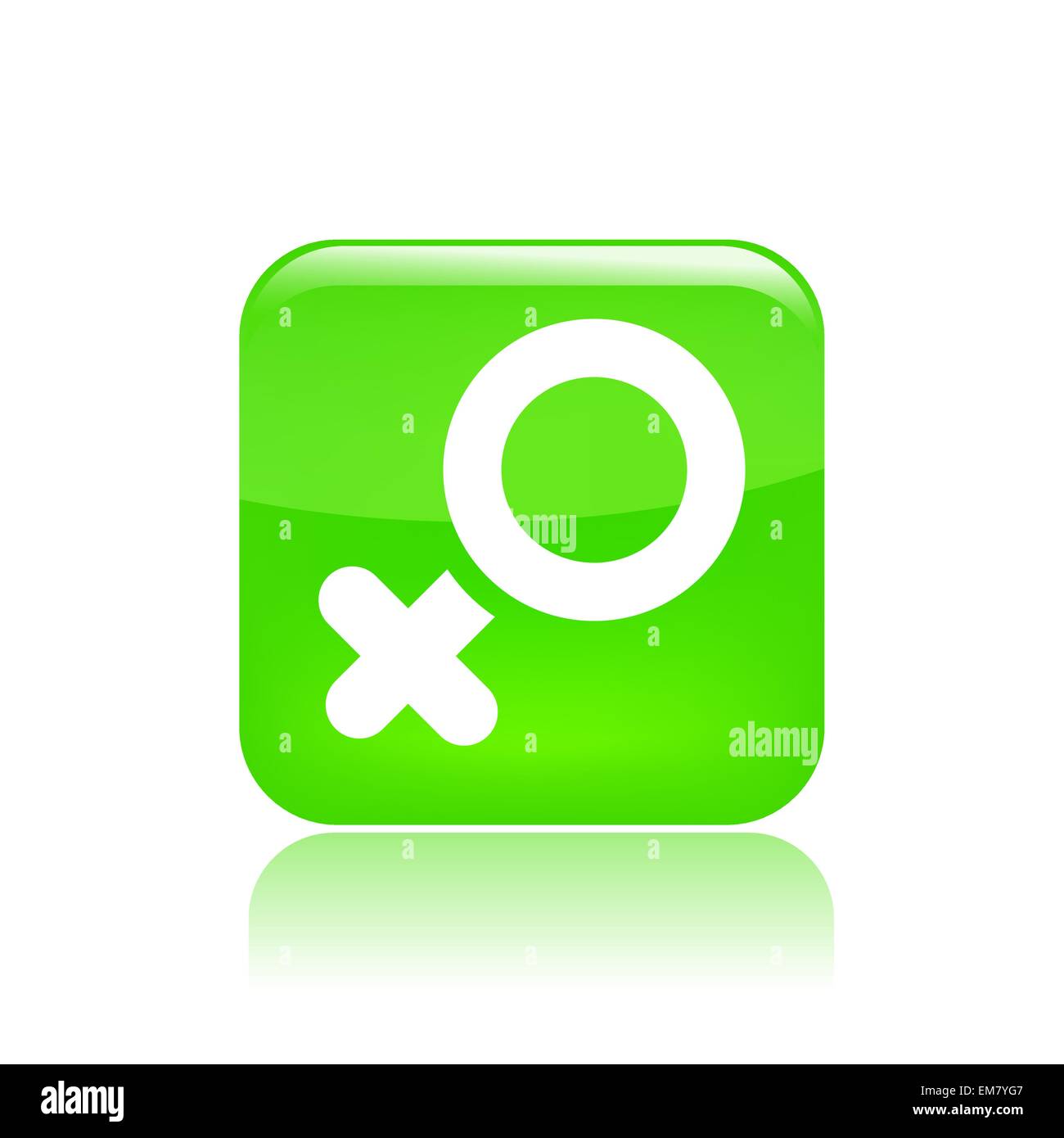 Vector illustration of single female symbol icon Stock Vector Image ...