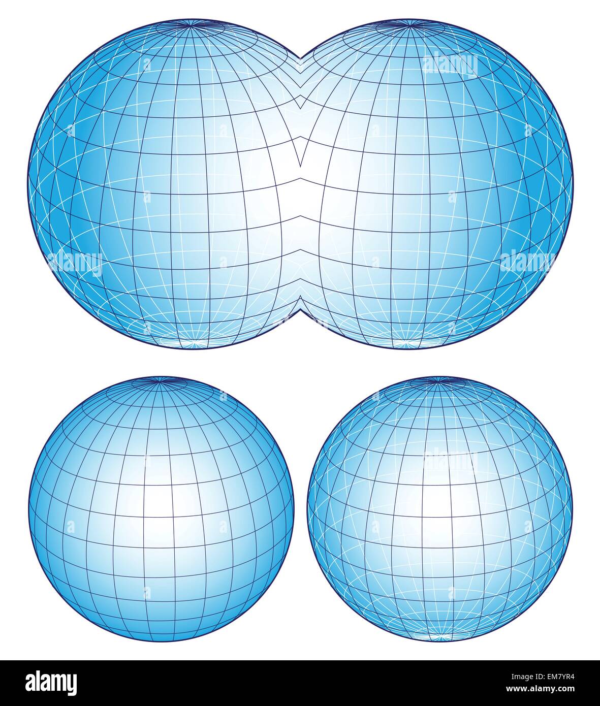 Wireframe 3d sphere hi-res stock photography and images - Alamy