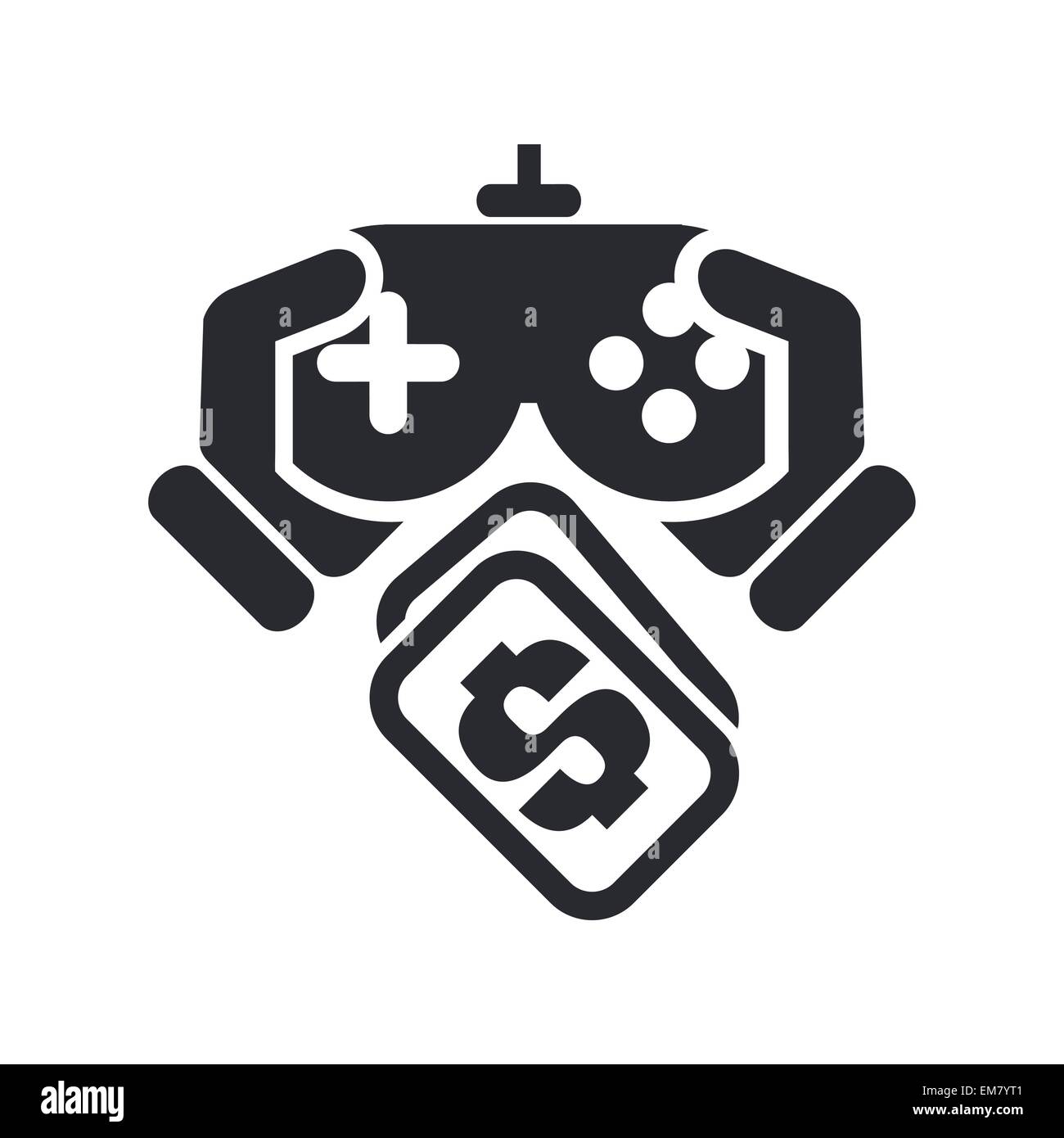 Vector illustration of isolated videogame price icon Stock Vector Image ...