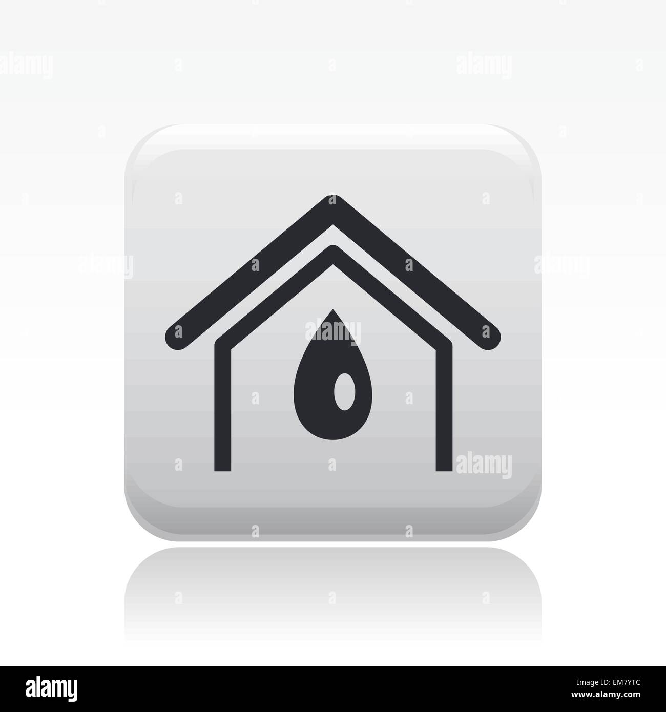 Vector illustration of single home water icon Stock Vector Image & Art ...