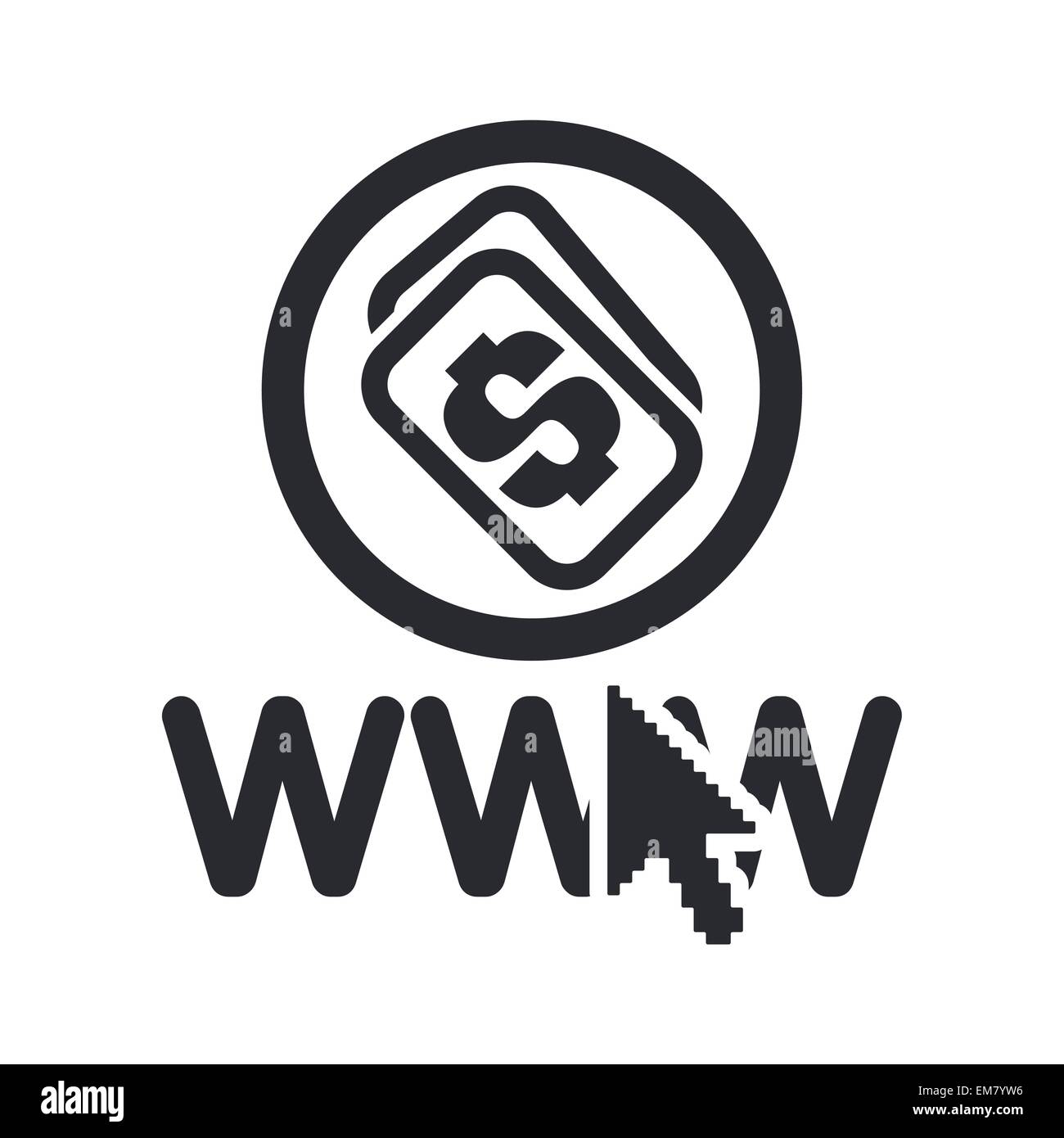 Vector illustration of isolated web money icon Stock Vector Image & Art ...