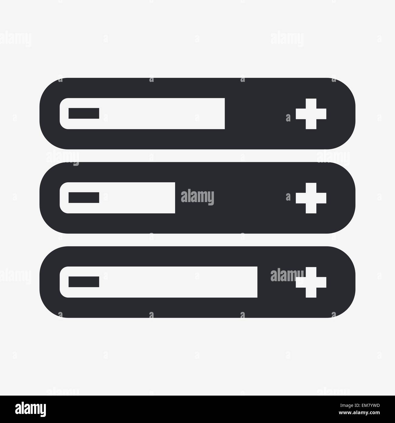 Vector illustration of isolated set levels icon Stock Vector Image ...