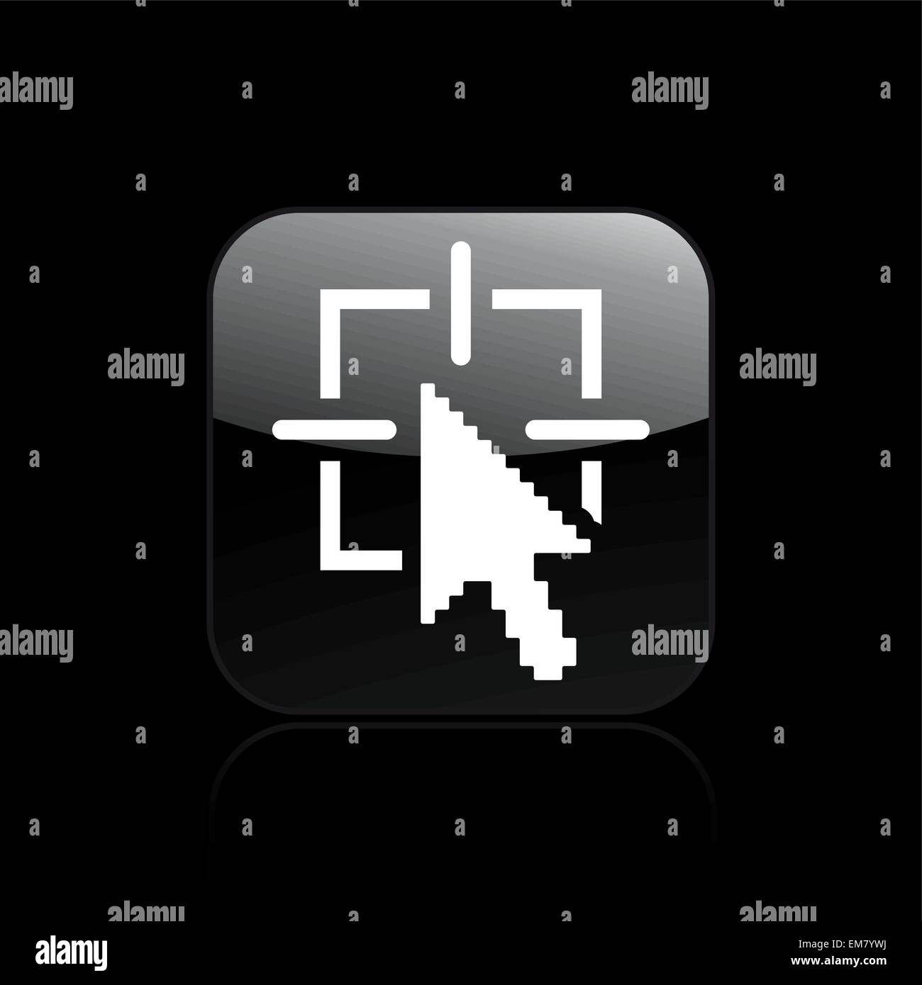 Vector illustration of single target icon Stock Vector Image & Art - Alamy