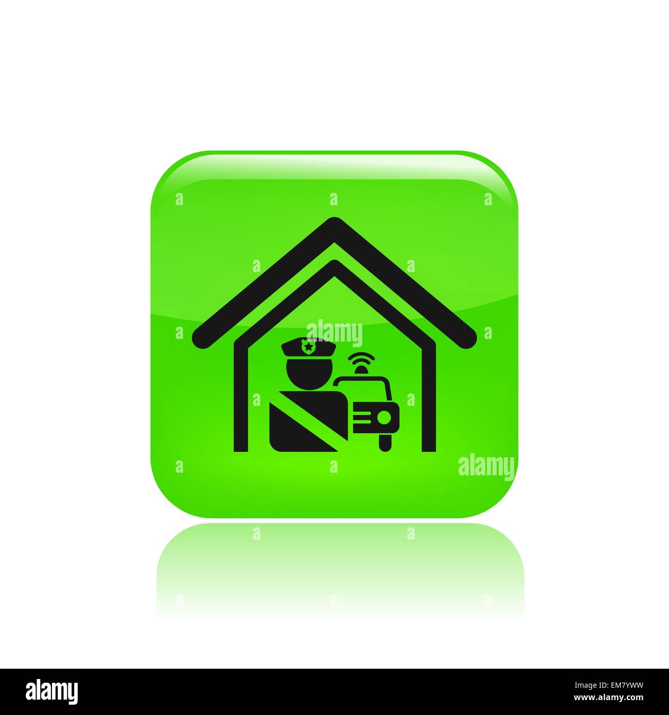 Vector illustration of single police icon Stock Vector Image & Art - Alamy