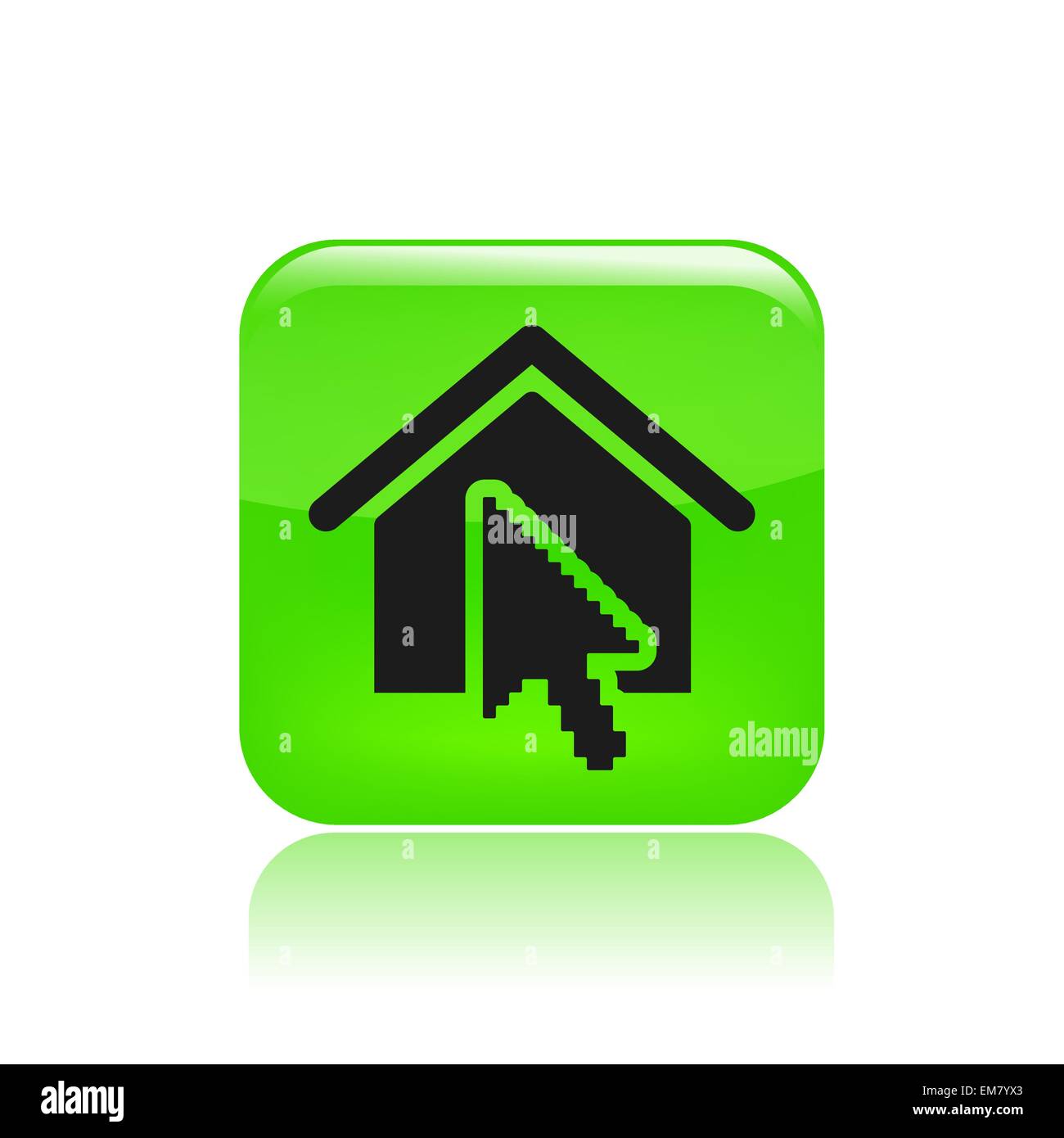 Vector illustration of single house icon Stock Vector Image & Art - Alamy