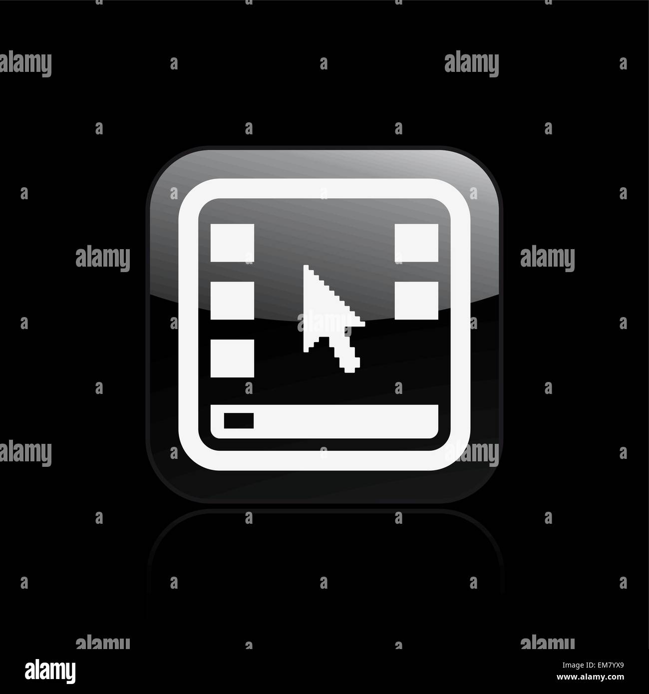 Vector illustration of single desktop icon Stock Vector Image & Art - Alamy