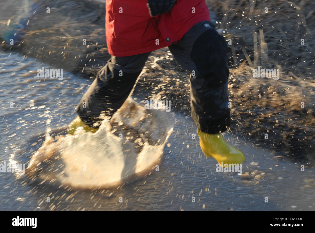 Running in water Stock Photo - Alamy