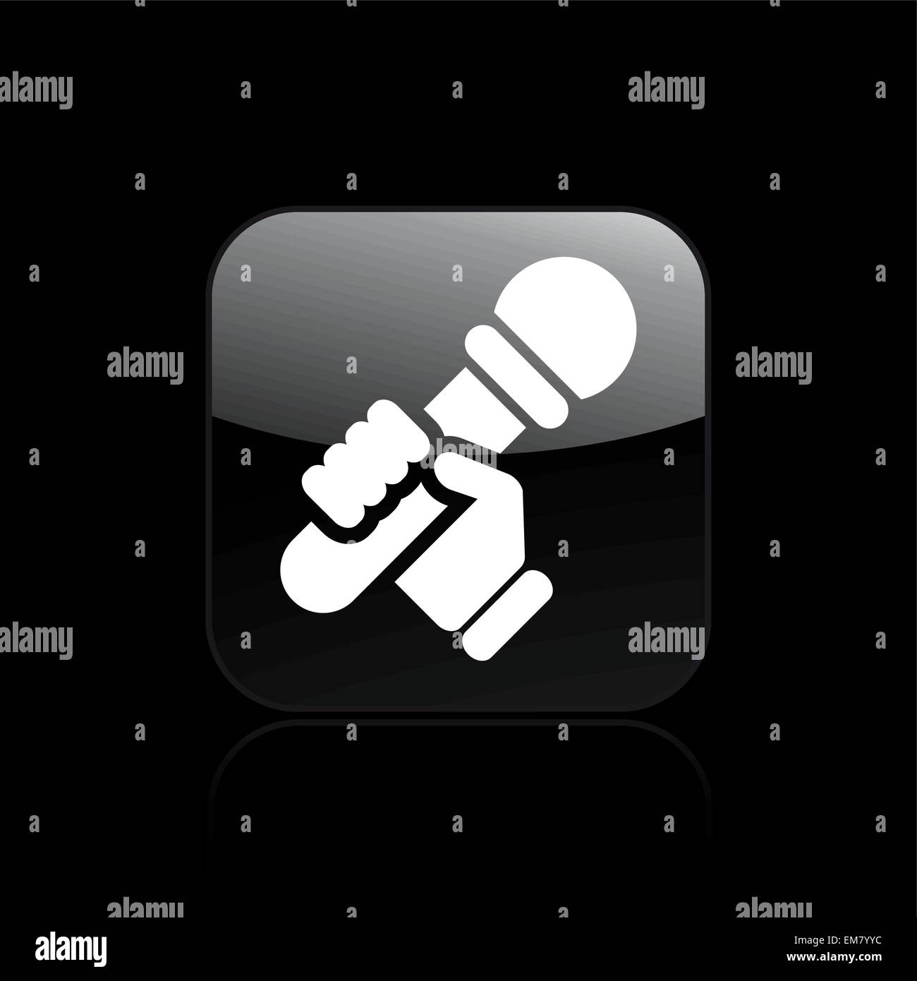 Vector illustration of isolated karaoke icon Stock Vector Image & Art ...