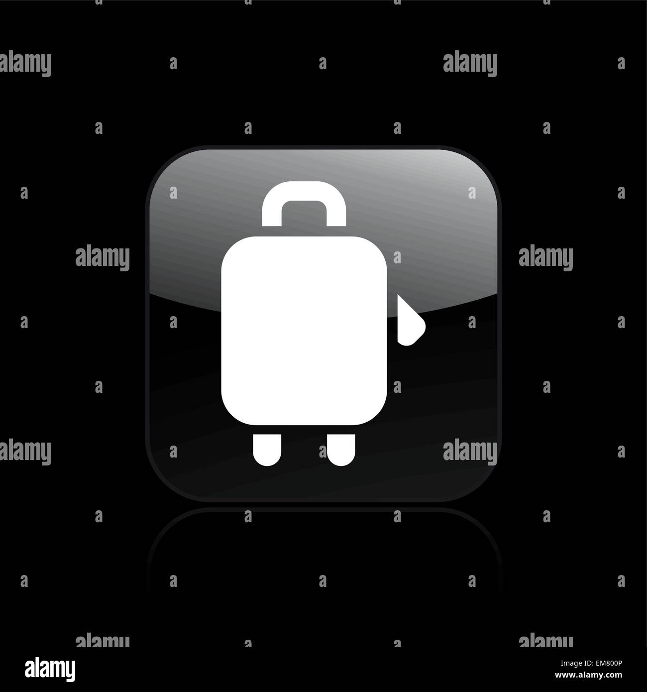 Vector illustration of single suitcase icon Stock Vector Image & Art ...