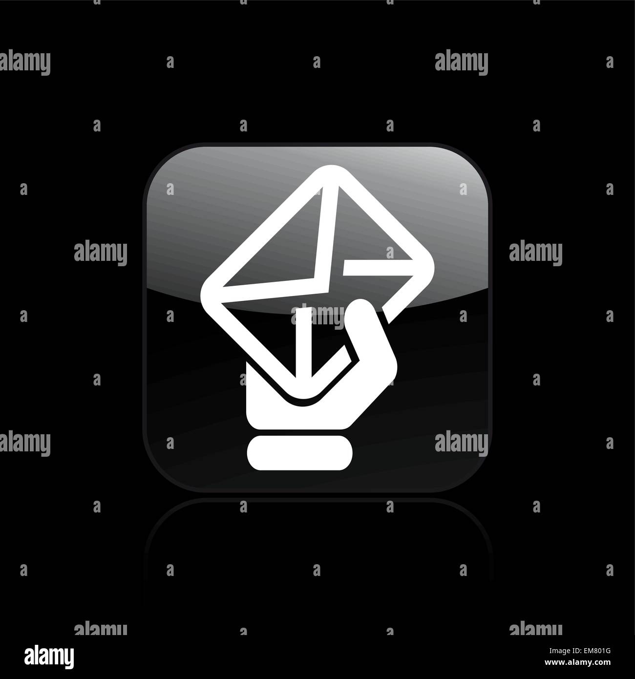 Vector illustration of single mail icon Stock Vector Image & Art - Alamy