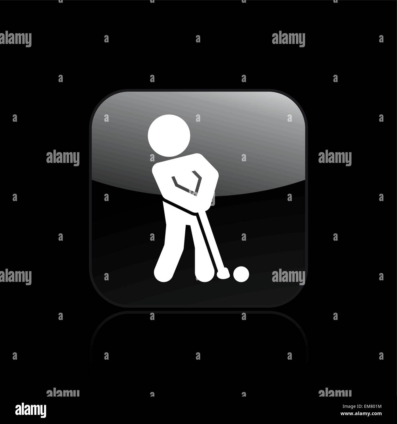 Vector illustration of single golf icon Stock Vector Image & Art - Alamy