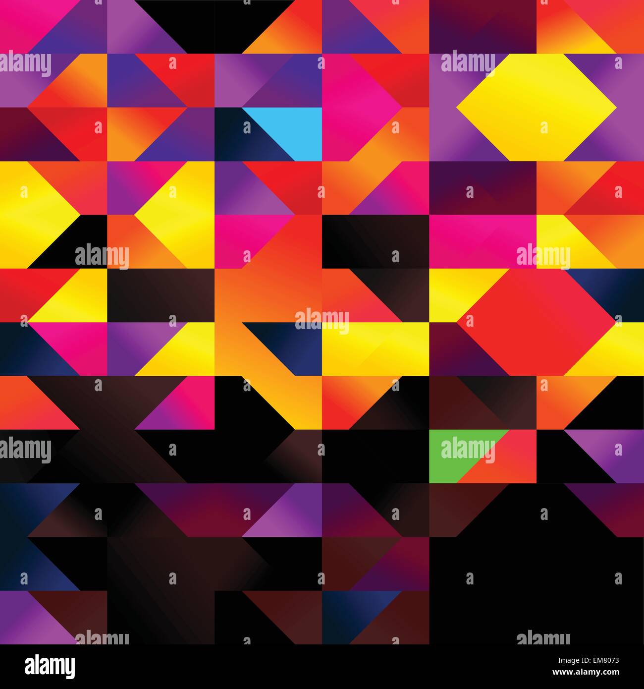 Neon geometry Stock Vector Images - Alamy