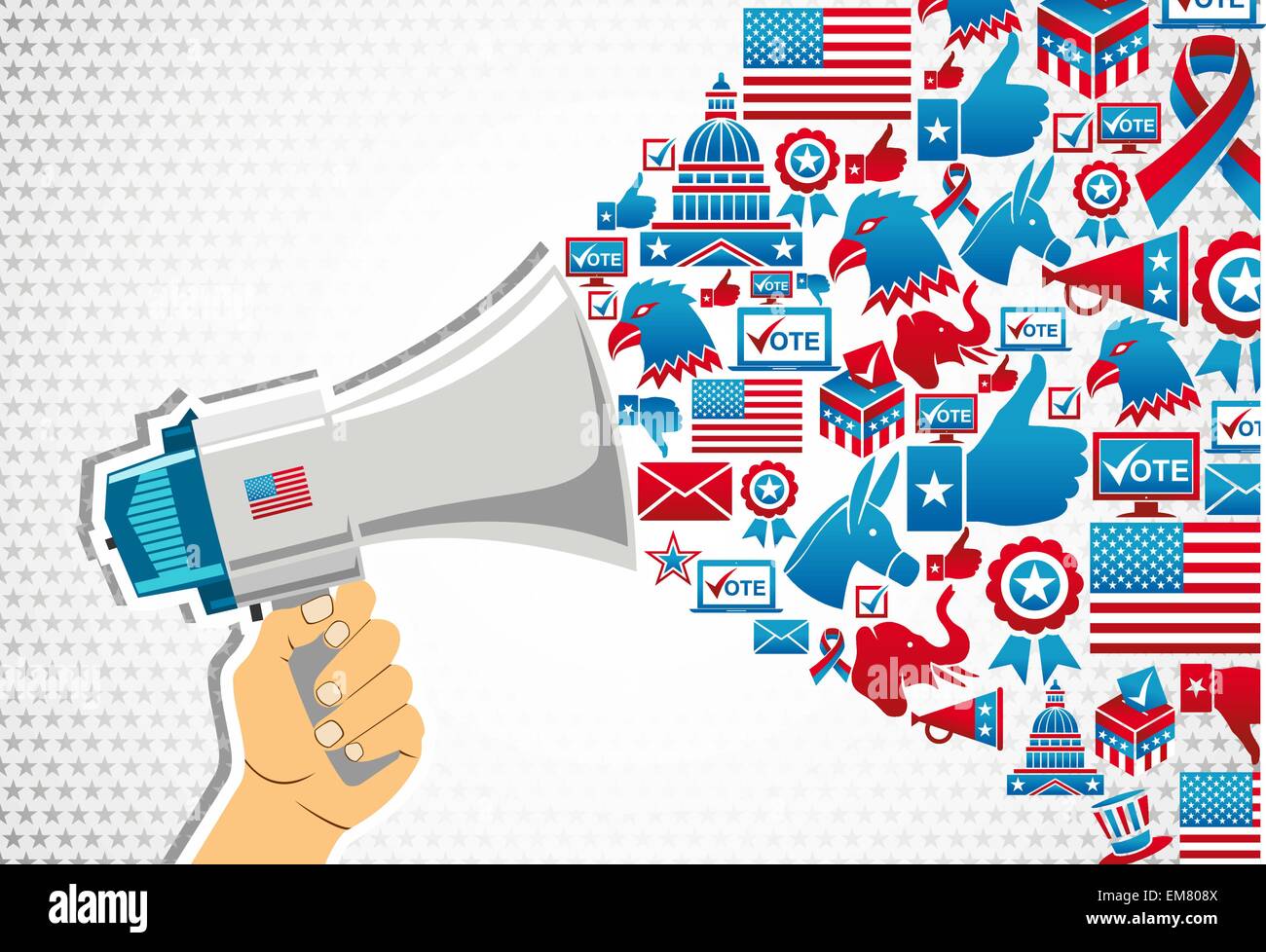 US elections: politics message promotion Stock Vector Image & Art - Alamy