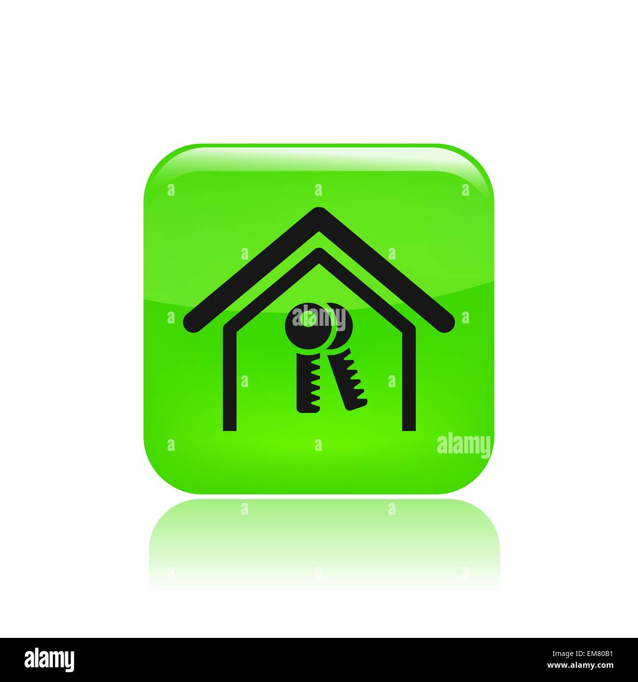 Vector illustration of single home icon Stock Vector Image & Art - Alamy