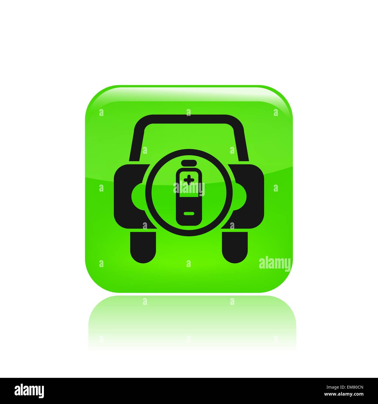 Vector illustration of single car battery icon Stock Vector Image & Art ...