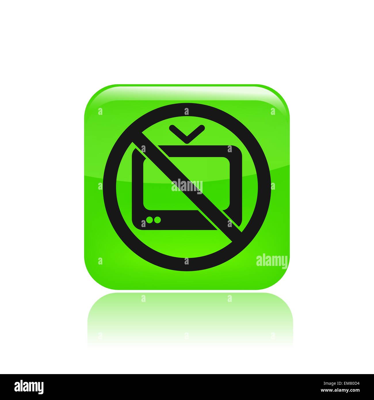 Ban tv icon television prohibition Stock Vector Images - Alamy