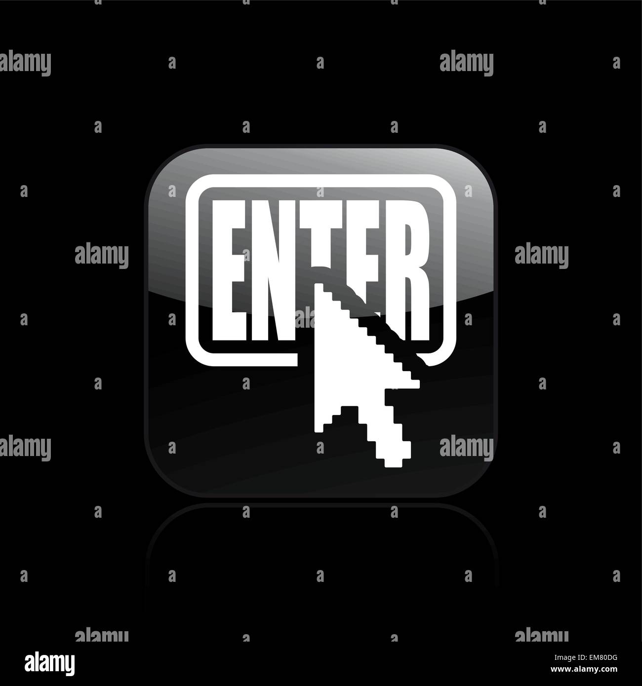 Vector illustration of single enter icon Stock Vector Image & Art - Alamy