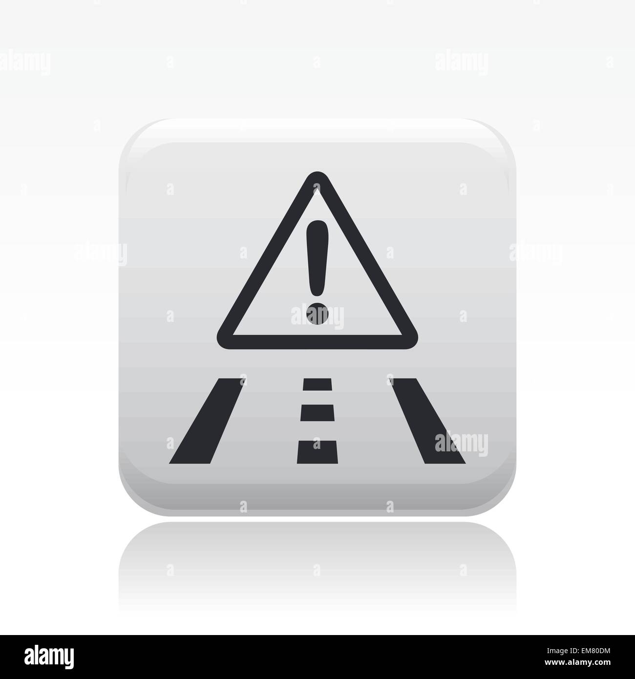 Vector illustration of single danger road icon Stock Vector Image & Art ...