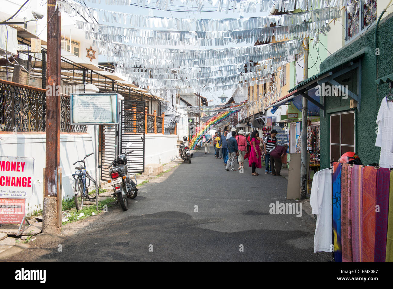 Jew Town in Fort Kochi, Kerala India Stock Photo - Alamy