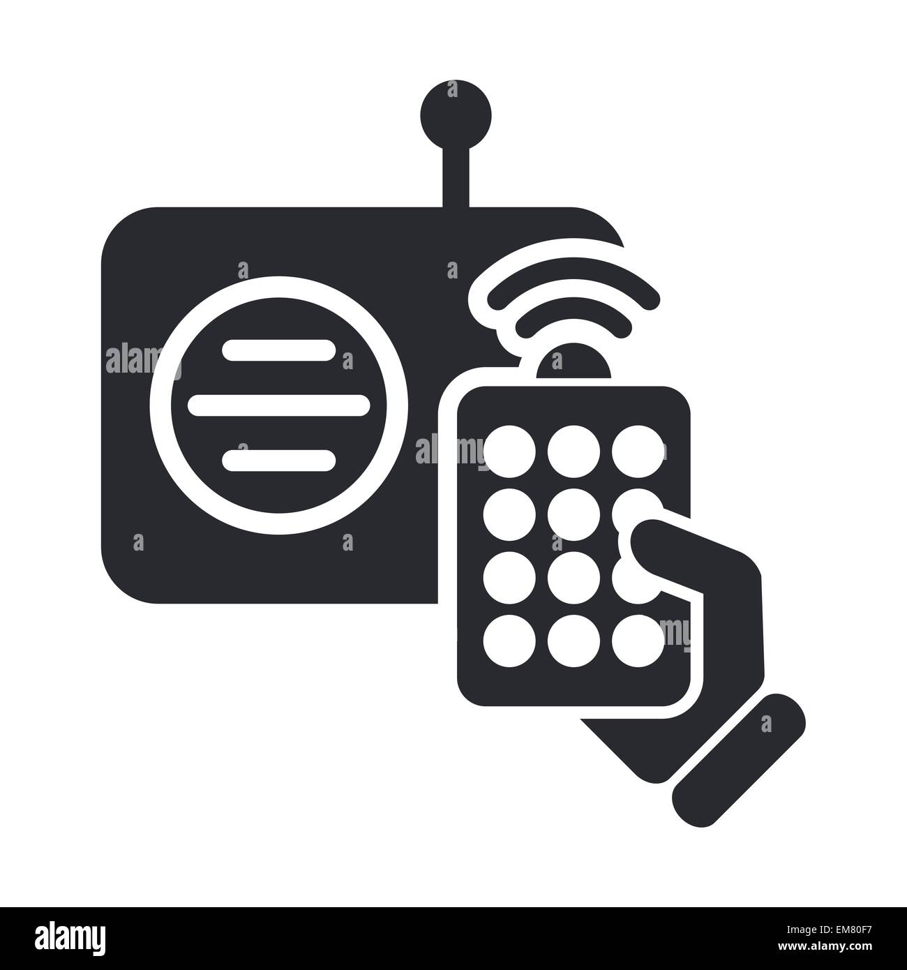 Vector illustration of isolated radio remote icon Stock Vector Image ...