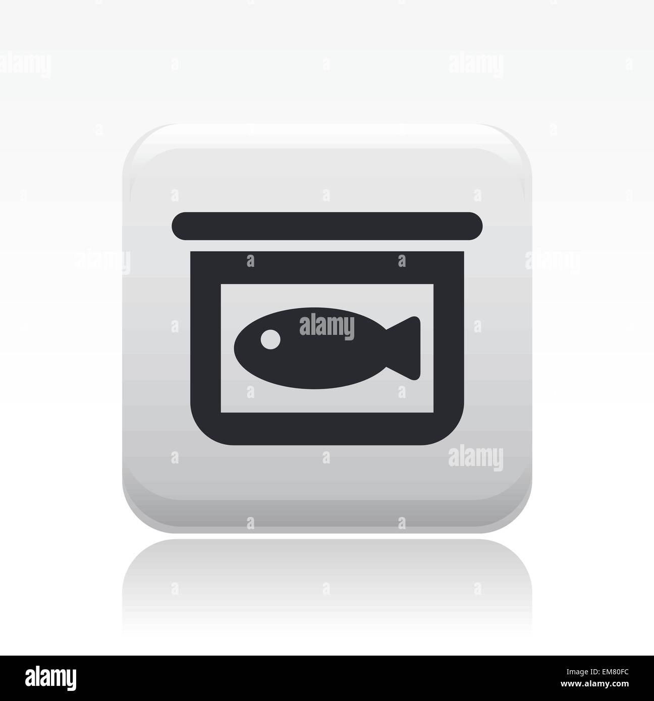 Vector illustration of single fish icon Stock Vector Image & Art - Alamy