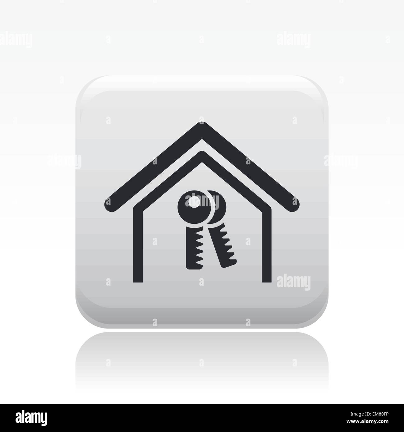 Vector illustration of single home key icon Stock Vector Image & Art ...