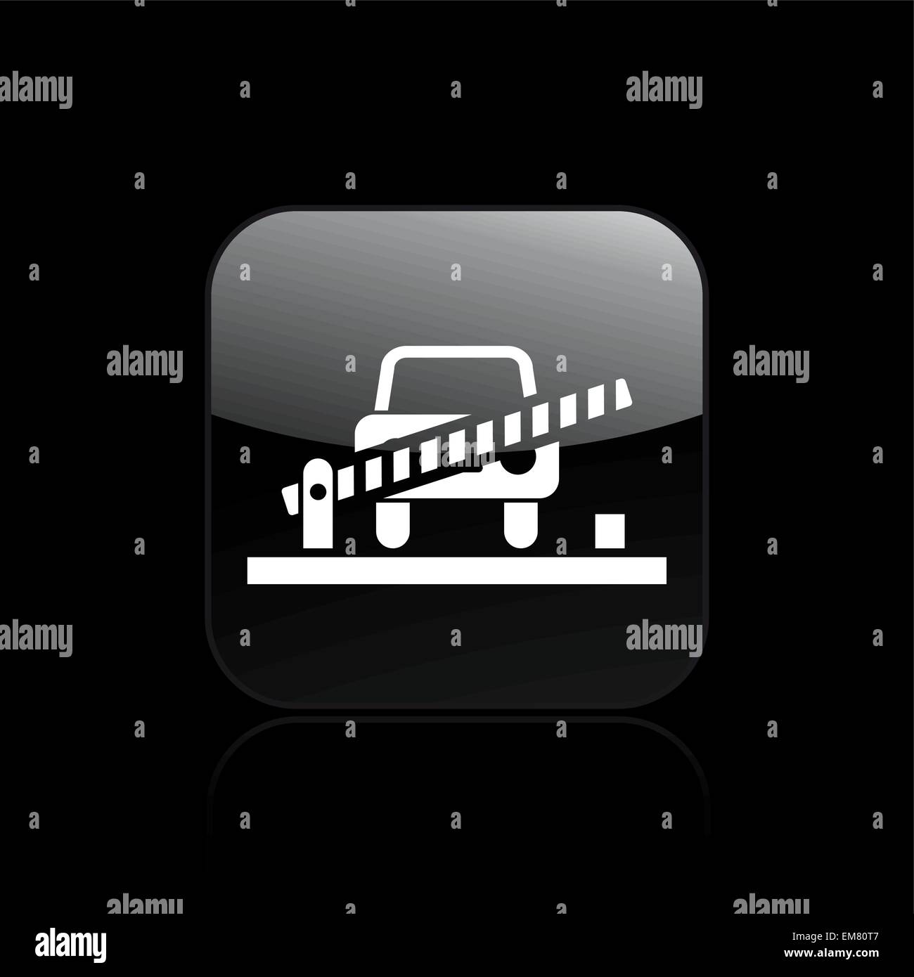 Vector illustration of single gate car icon Stock Vector Image & Art ...