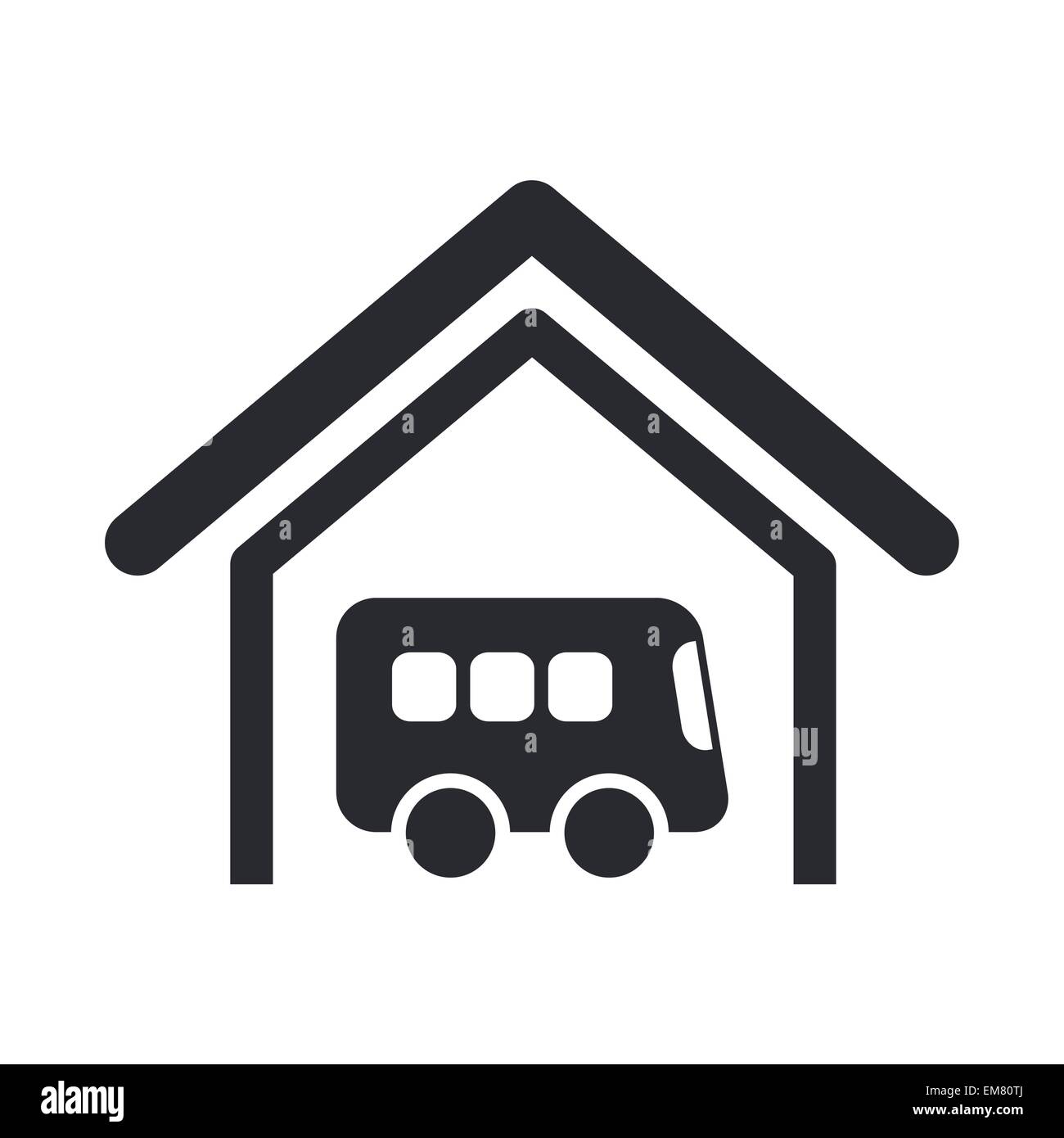 Vector bus stop icon Cut Out Stock Images & Pictures - Alamy