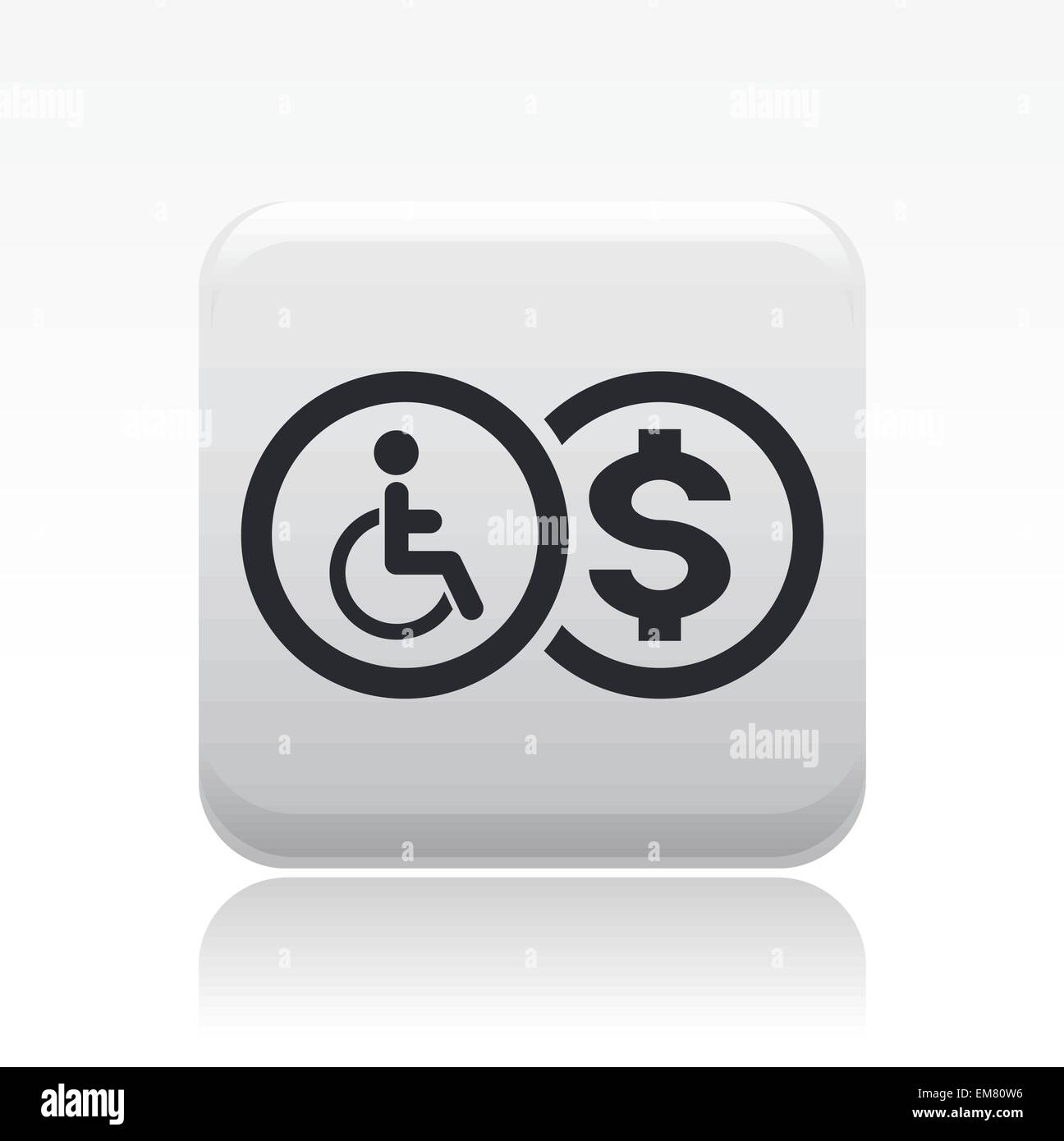 Vector illustration of single handicap icon Stock Vector Image & Art ...