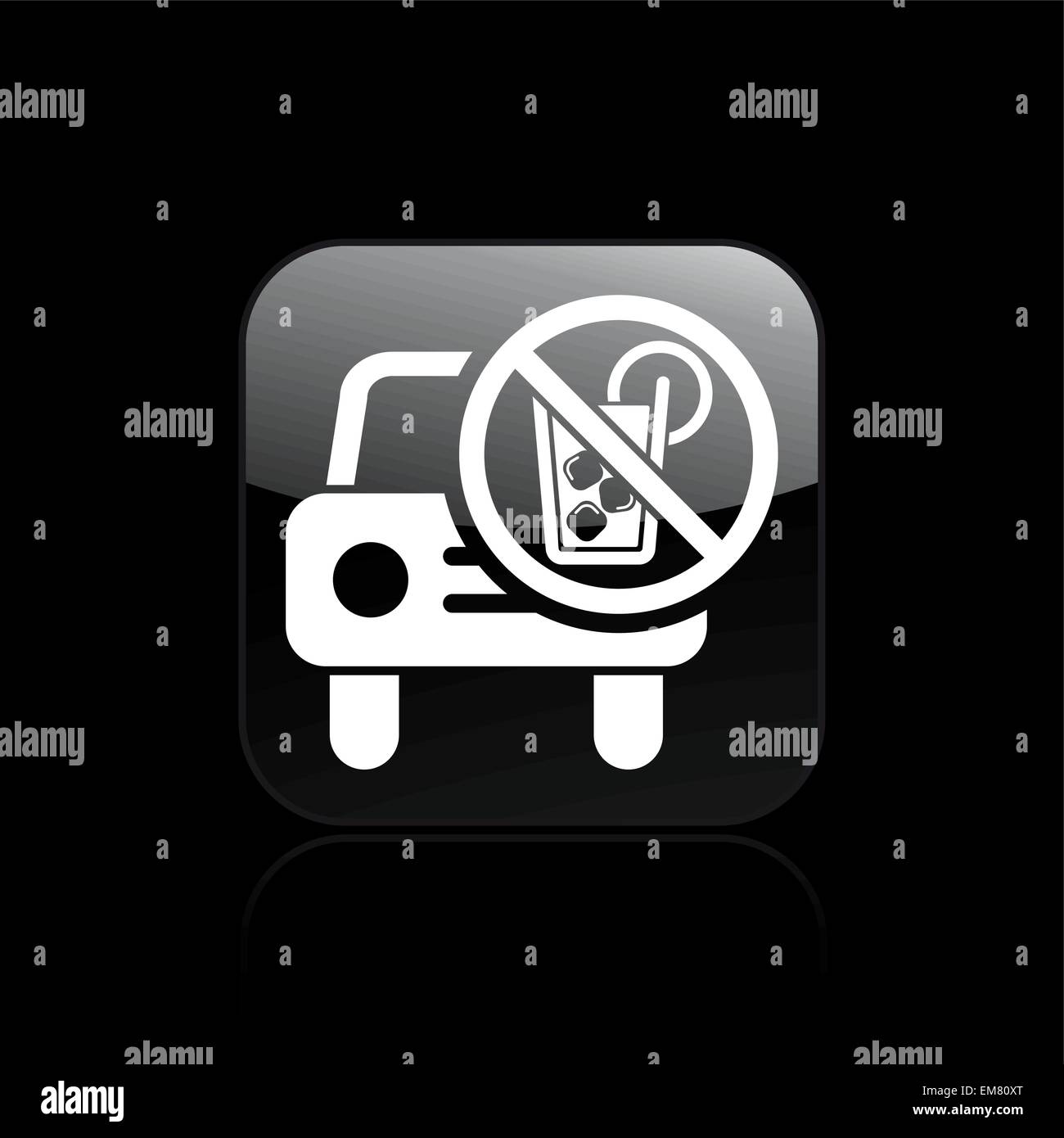 Vector illustration of isolated drunk drive icon Stock Vector Image ...