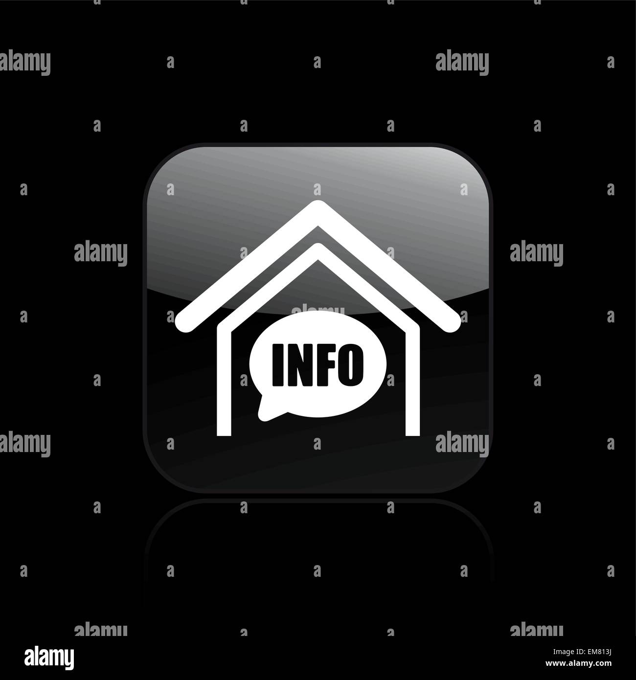 Vector illustration of single box info icon Stock Vector Image & Art ...