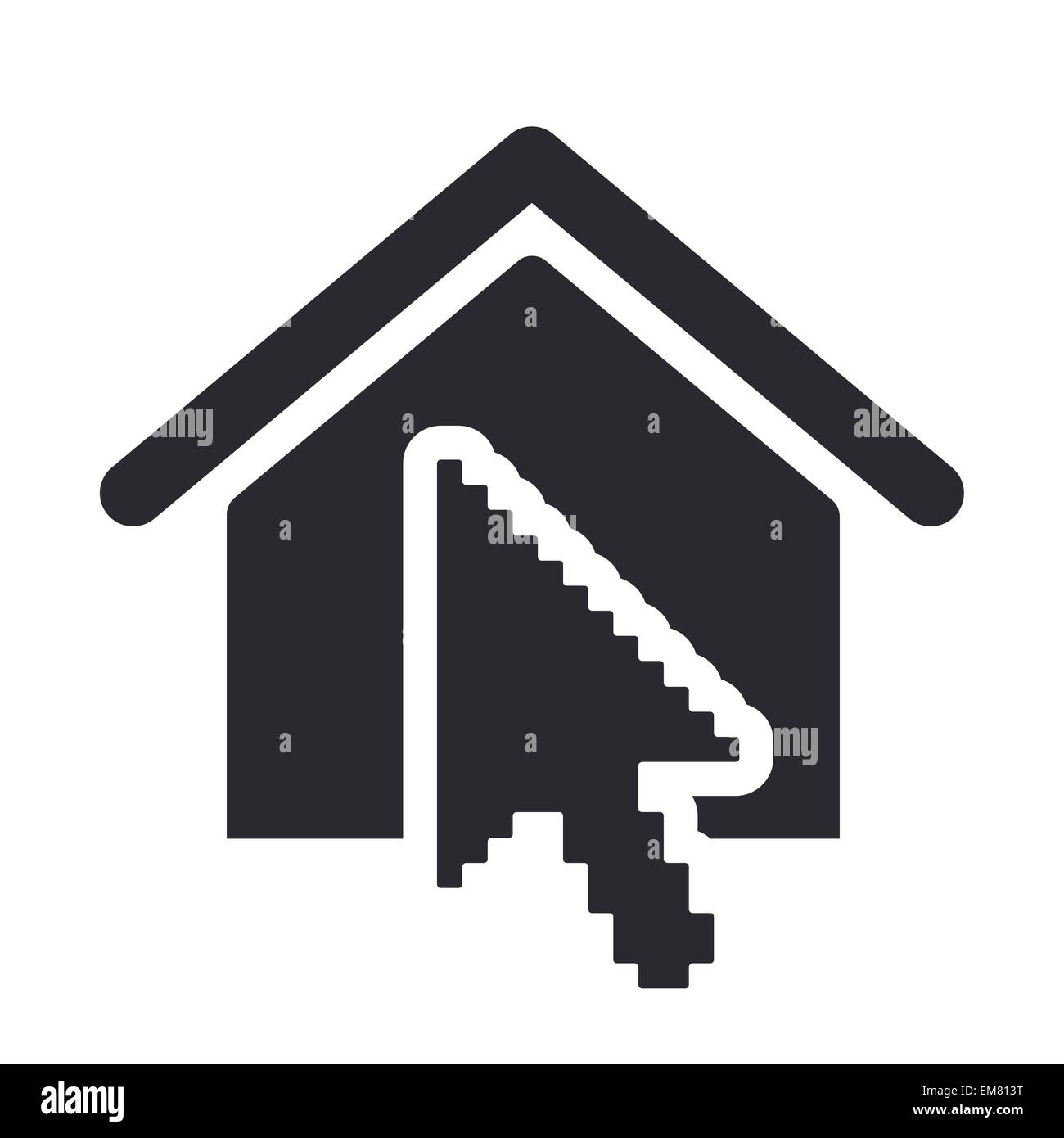 Vector illustration of single home web icon Stock Vector Image & Art ...