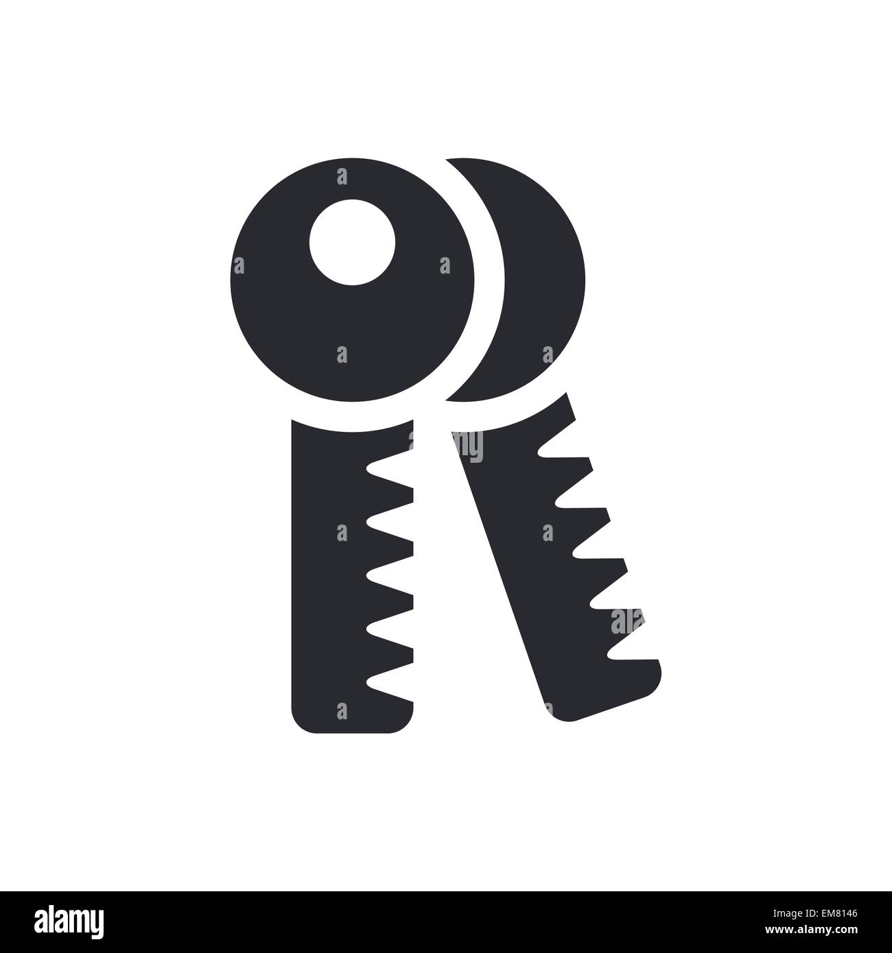 Vector illustration of isolated keys icon Stock Vector Image & Art - Alamy
