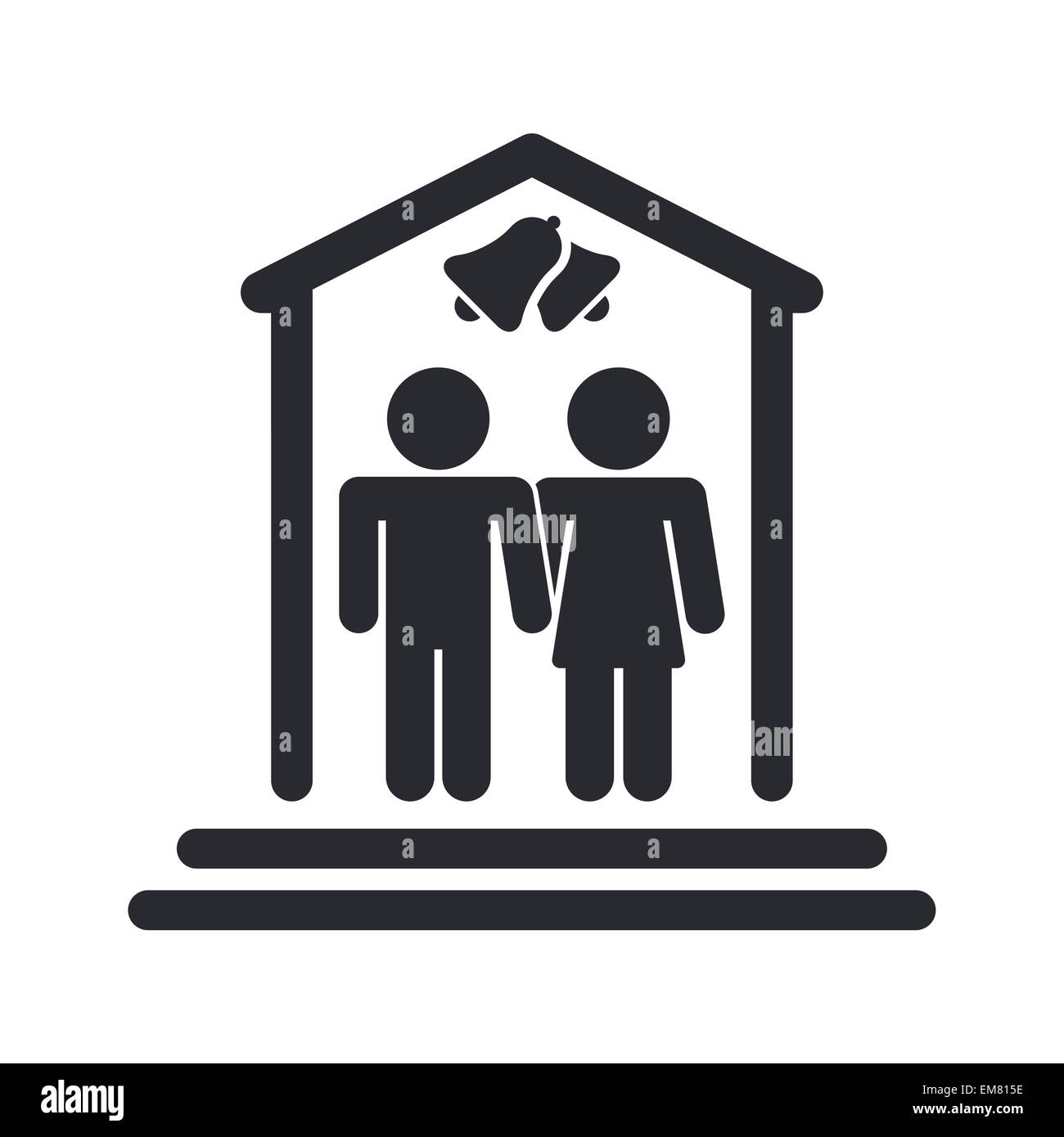 Vector illustration of single wedding icon Stock Vector Image & Art - Alamy