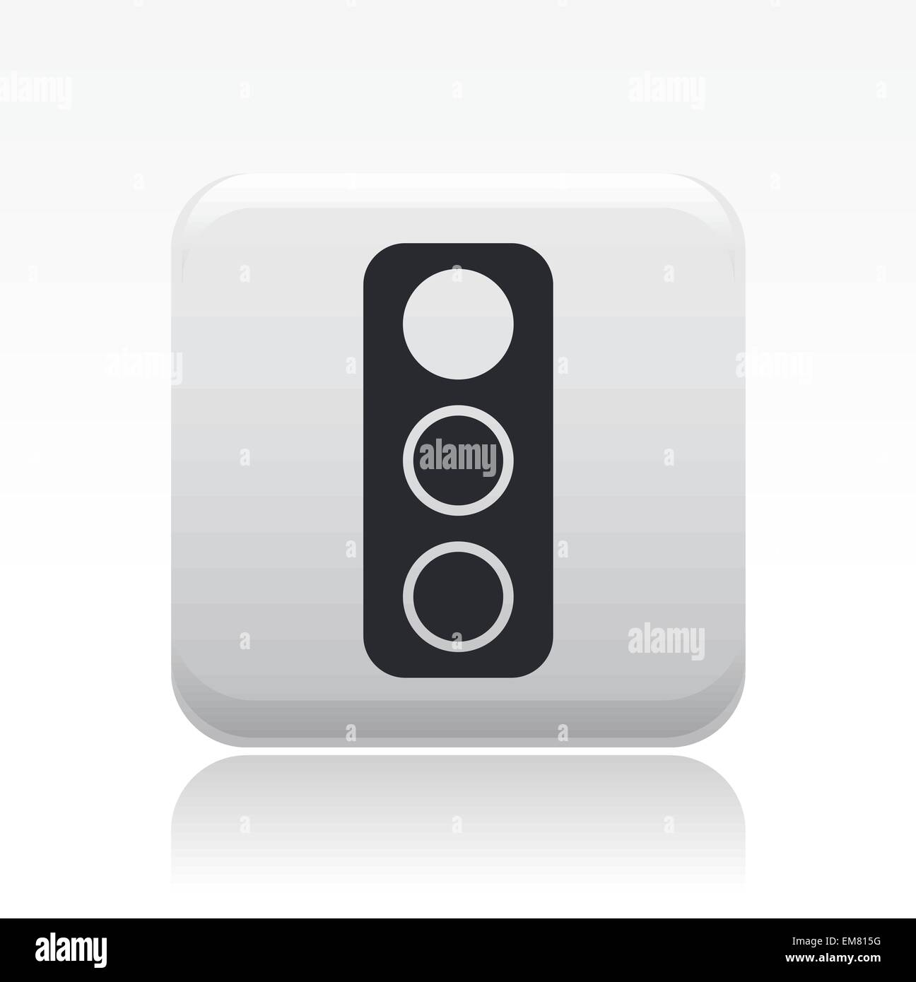 Vector illustration of single traffic light icon Stock Vector Image ...