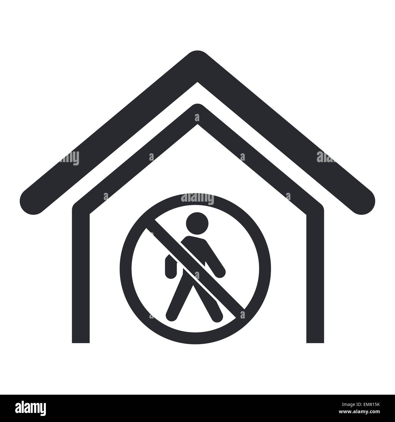 It is forbidden to walk Cut Out Stock Images & Pictures - Alamy