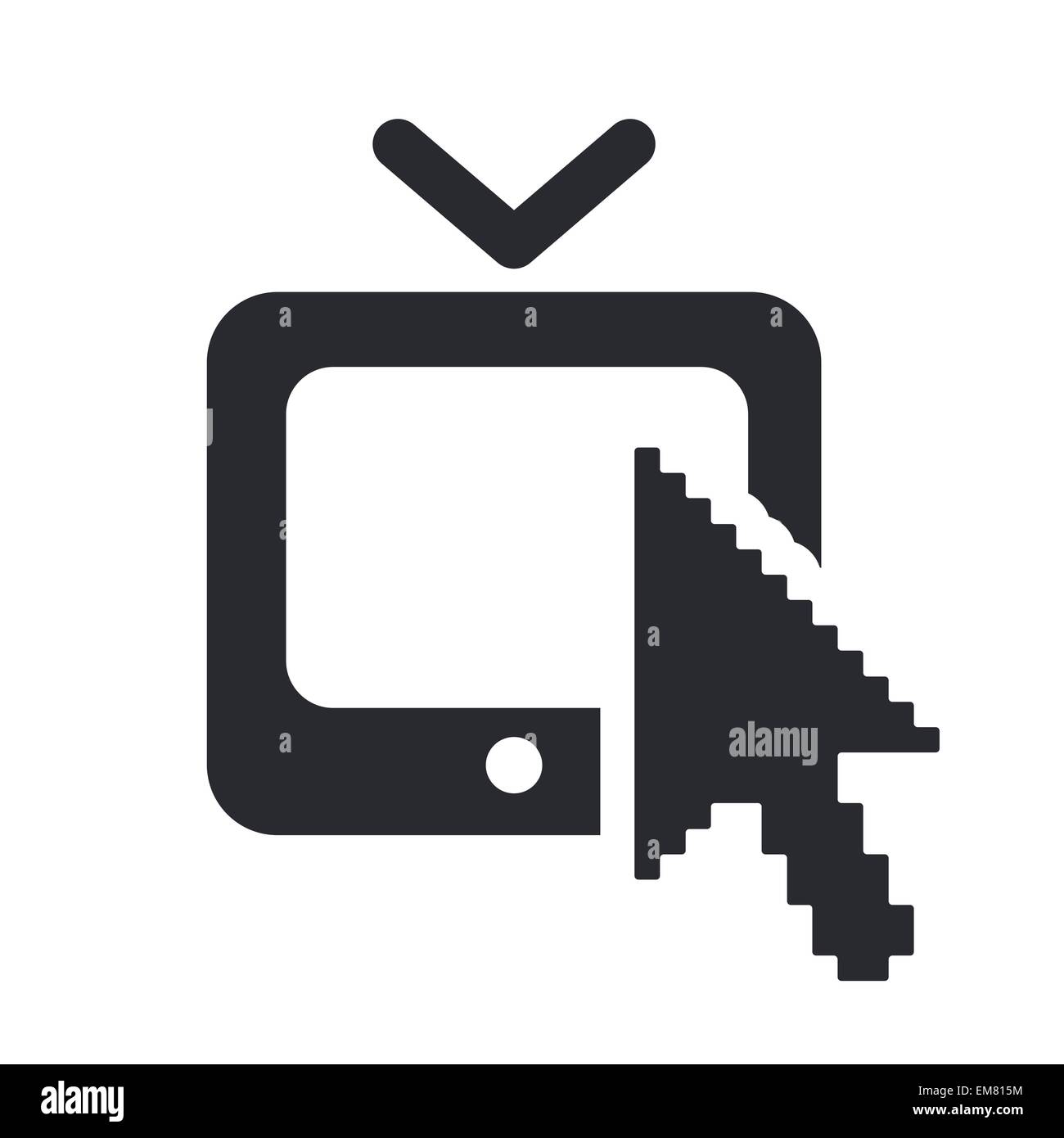Vector illustration of isolated web tv icon Stock Vector Image & Art ...
