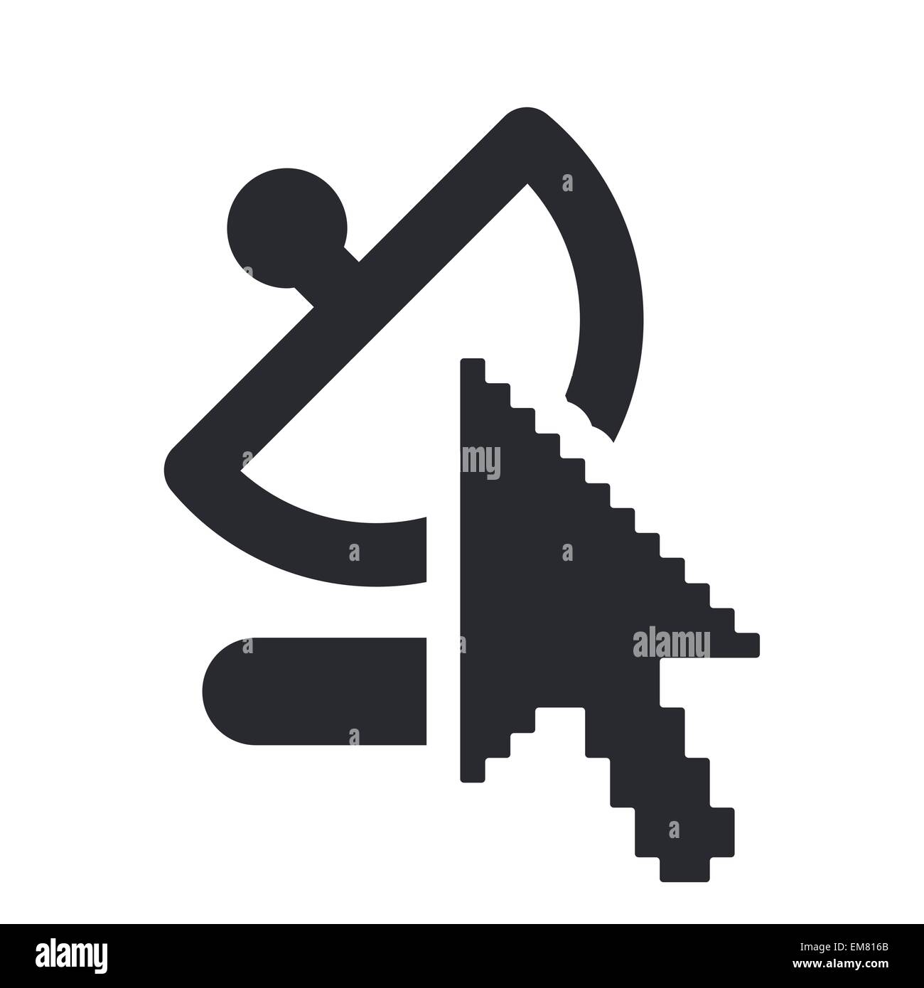 Pc antenna icon Cut Out Stock Images & Pictures - Alamy