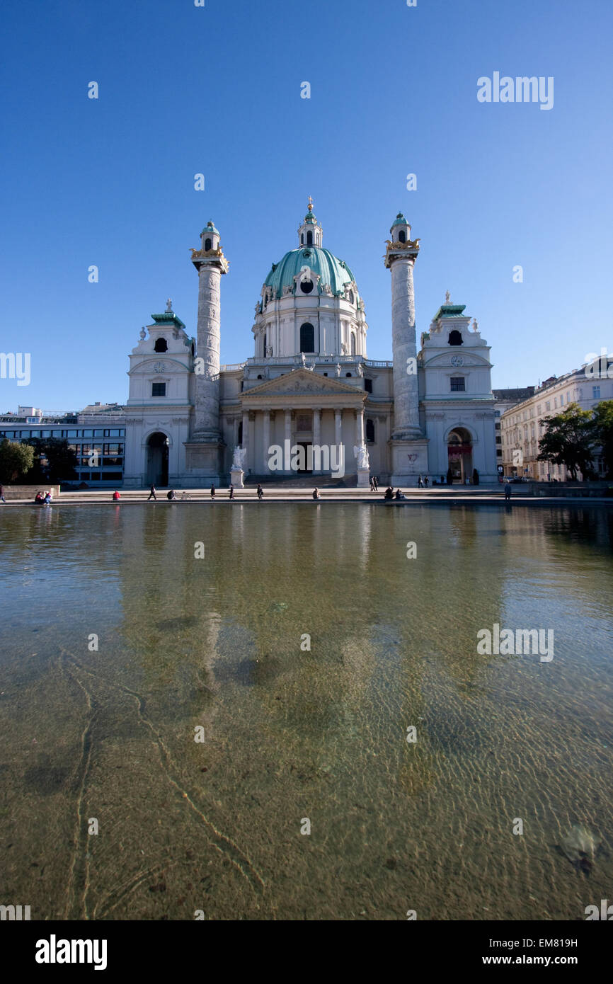 Karlskirche (Charles' Church), Vienna (Wien), Austria Stock Photo - Alamy