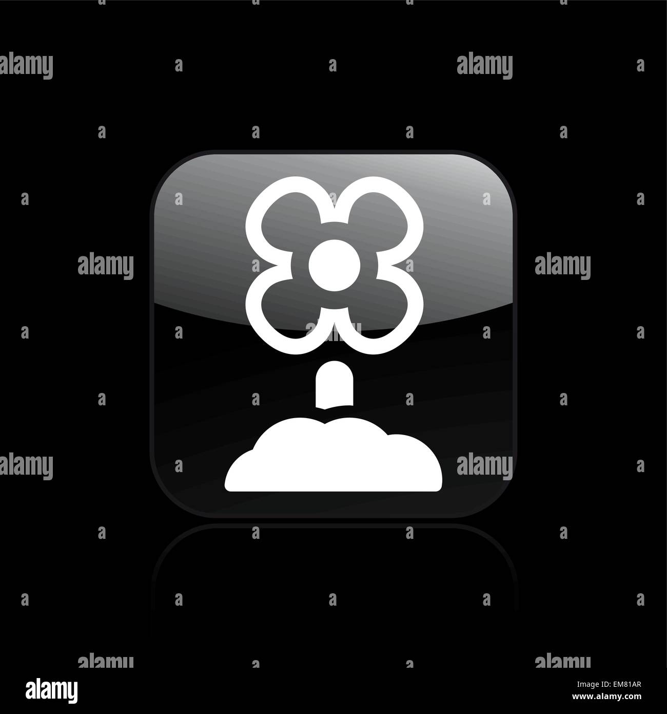 Vector illustration of single flower icon Stock Vector Image & Art - Alamy