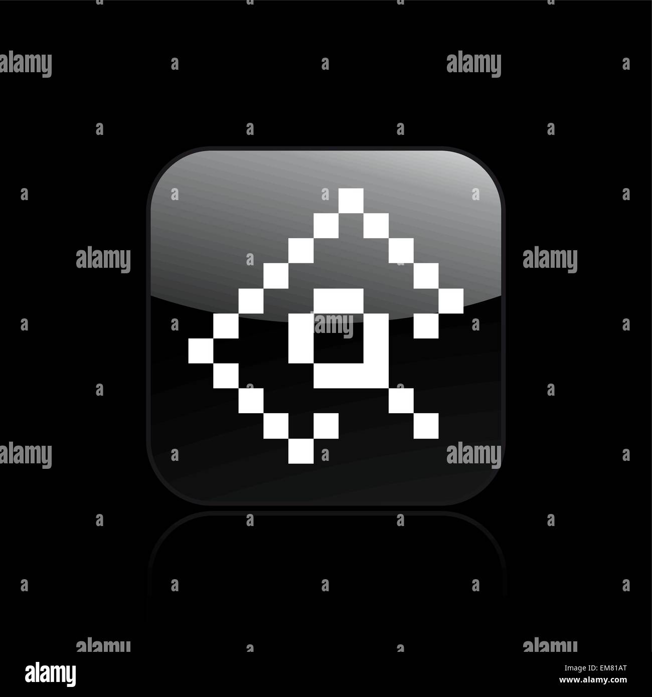 Vector illustration of pixel pc icon Stock Vector Image & Art - Alamy