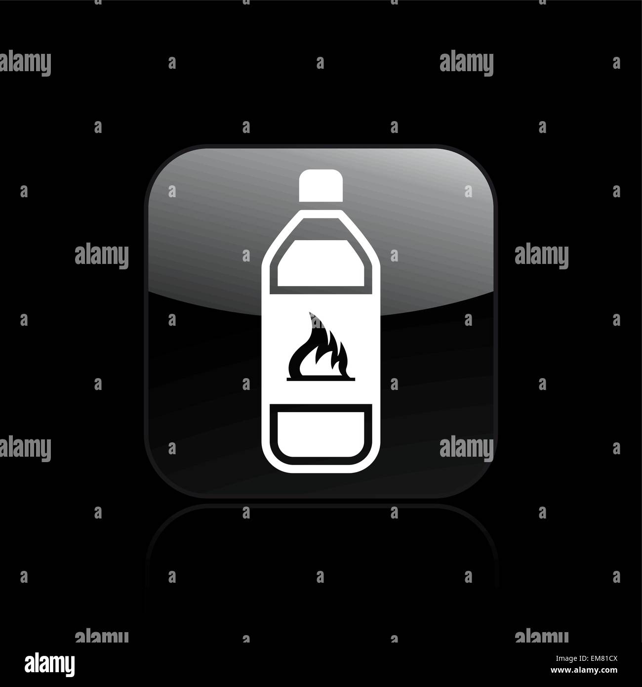 Vector illustration of isolated flammable bottle icon Stock Vector ...