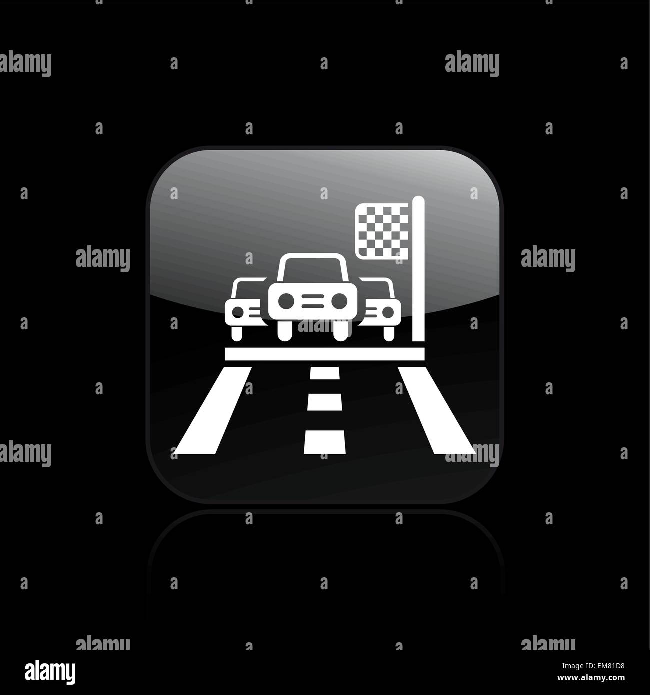 Vector illustration of isolated race arrival icon Stock Vector Image ...