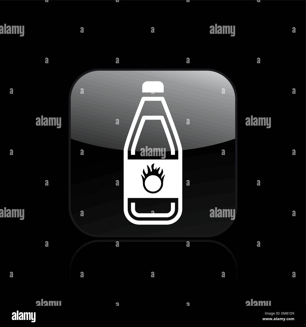 Vector illustration of single danger bottle icon Stock Vector Image ...