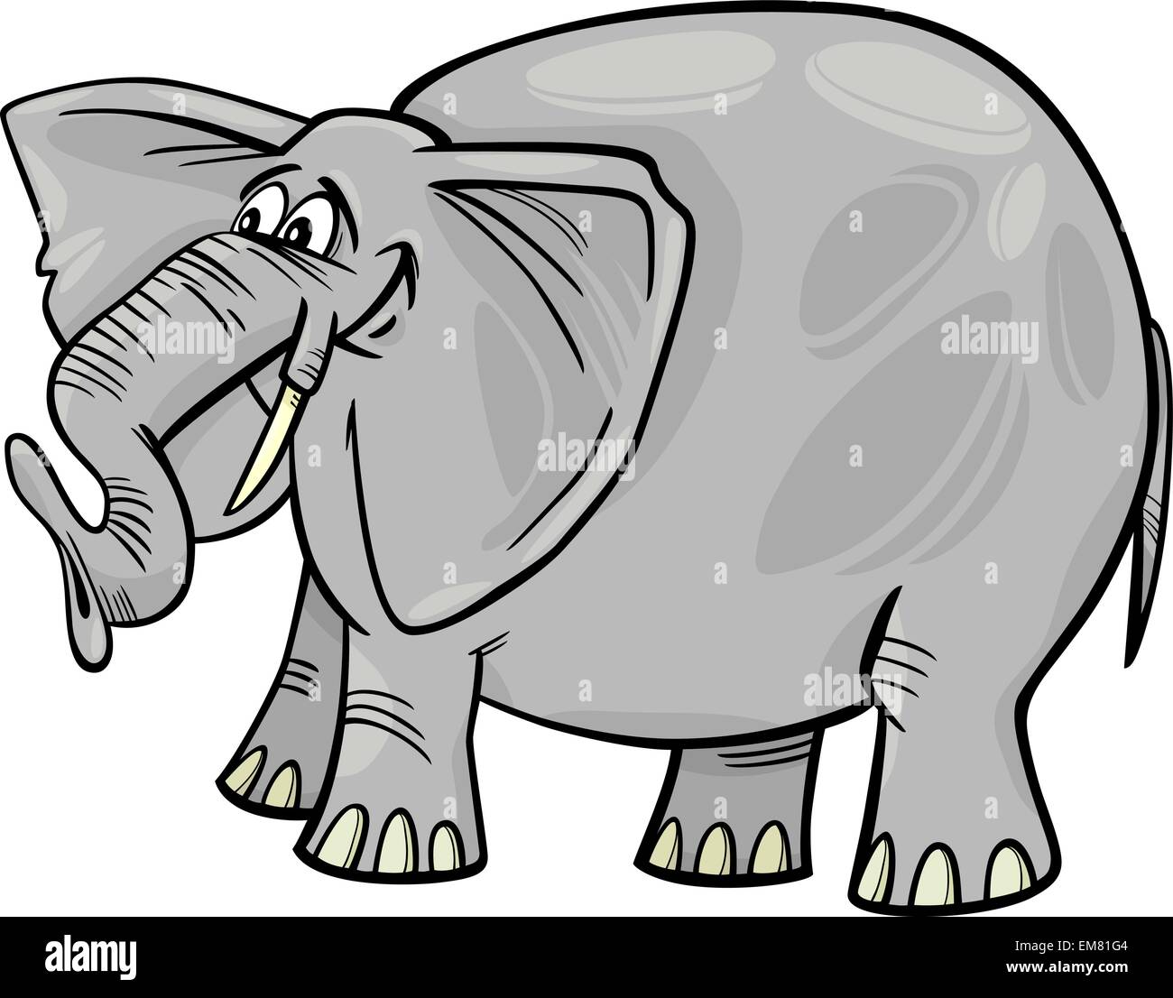 elephant cartoon illustration Stock Vector Image & Art - Alamy