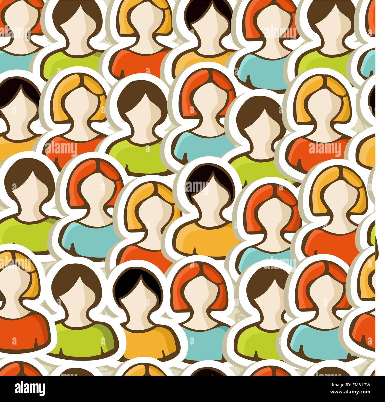 Diversity people pattern background Stock Vector Image & Art - Alamy