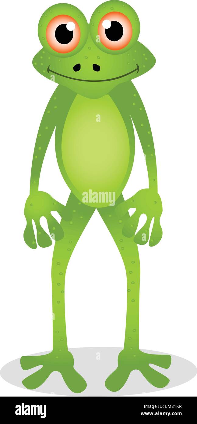 frog cartoon posing Stock Vector Image & Art - Alamy
