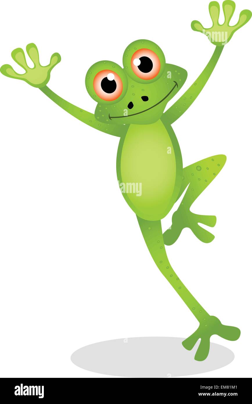 frog cartoon posing Stock Vector Image & Art - Alamy