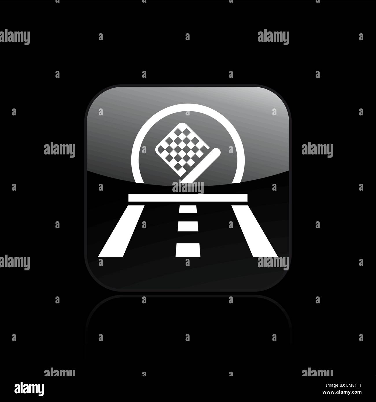 Vector illustration of isolated car race icon Stock Vector Image & Art ...